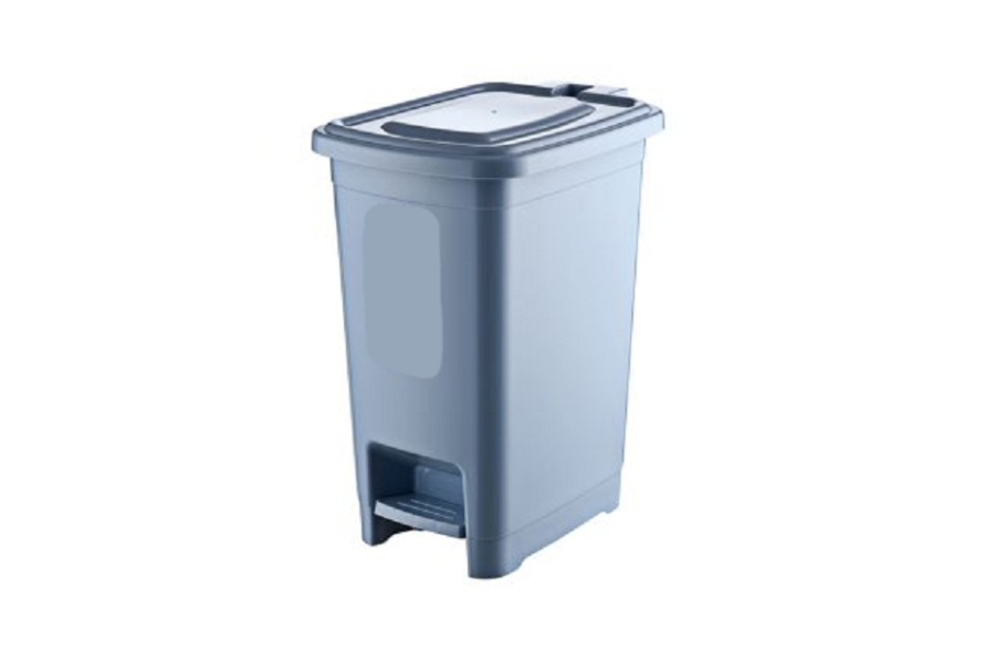 Buy 10 Litre Blue Slim Pedal Bin - Plastic Storage Boxes