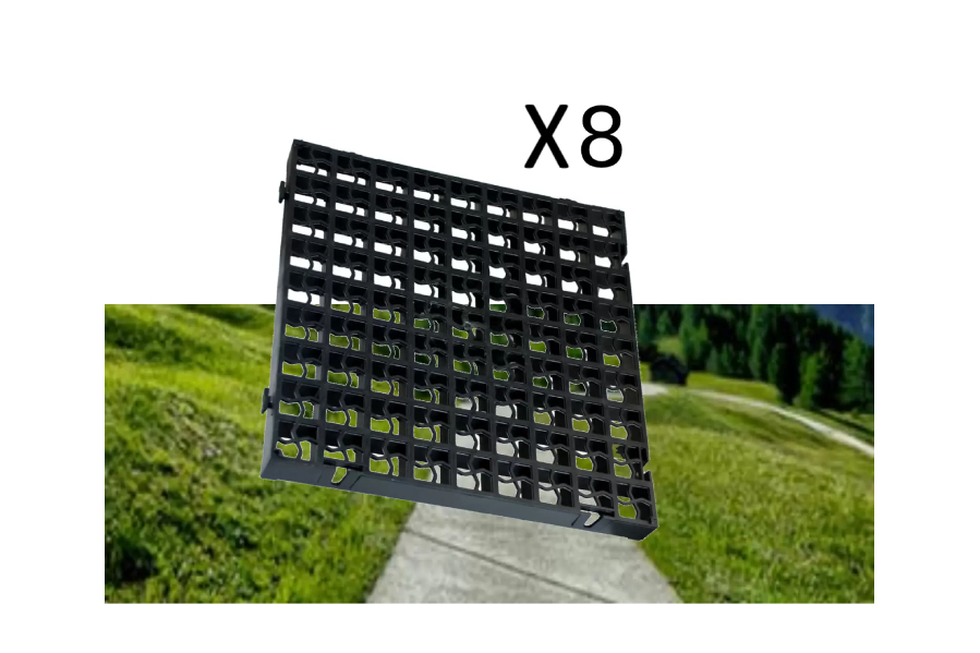 Buy 8 x Black Heavy Duty Plastic Greenhouse Pavement Path Driveway ...
