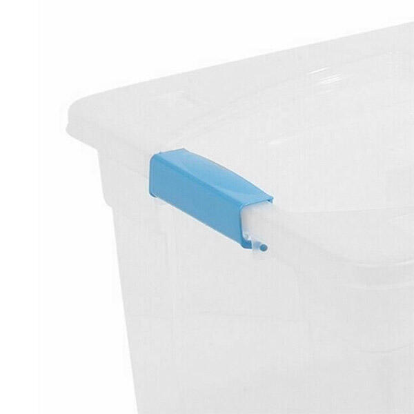 Buy 110 Litre Plastic Storage Box Clip & Stack Box with Lid - Plastic ...