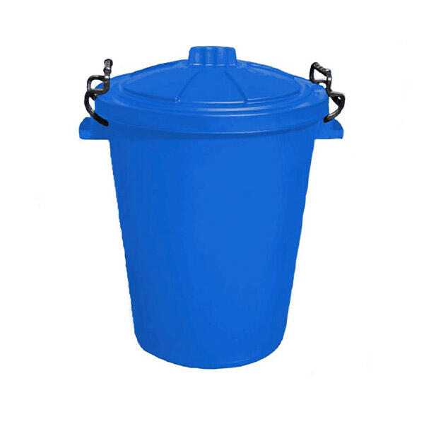 Buy 50 Litre Blue Plastic Outdoor Bin - Plastic Storage Boxes