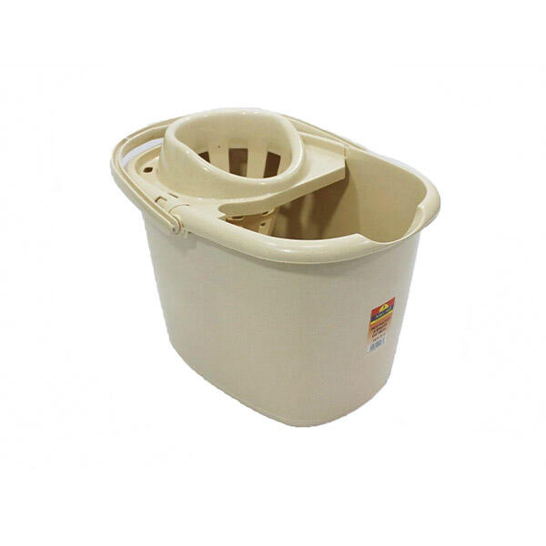 Buy Large Plastic Mop Bucket With Handle – Oatmeal - Plastic Storage Boxes