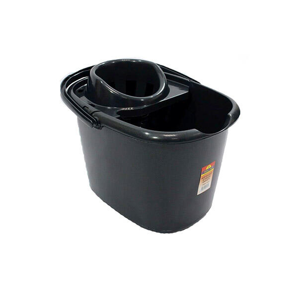 Buy Large Plastic Mop Bucket With Handle – Graphite - Plastic Storage Boxes