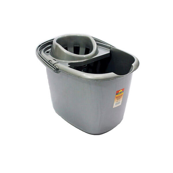 Buy Large Plastic Mop Bucket With Handle – Silver - Plastic Storage Boxes