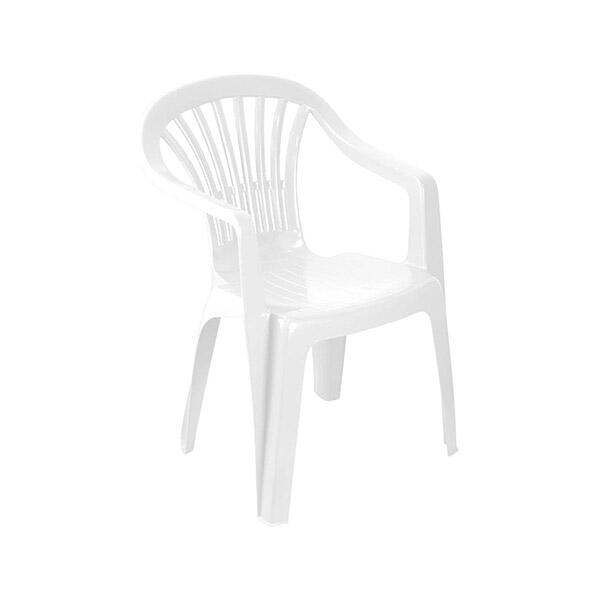 Buy Plastic Low Back Chair - White - Plastic Storage Boxes