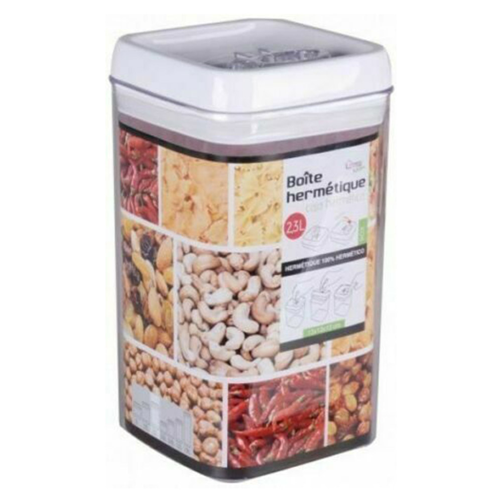 2.3 Litre Airtight Square Containers - Plastic Storage Boxes
