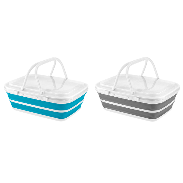 Collapsible Picnic Basket - Plastic Storage Boxes