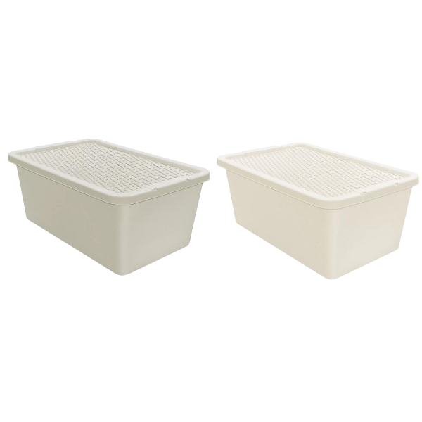 45 Litre Rattan Storage Box - Plastic Storage Boxes